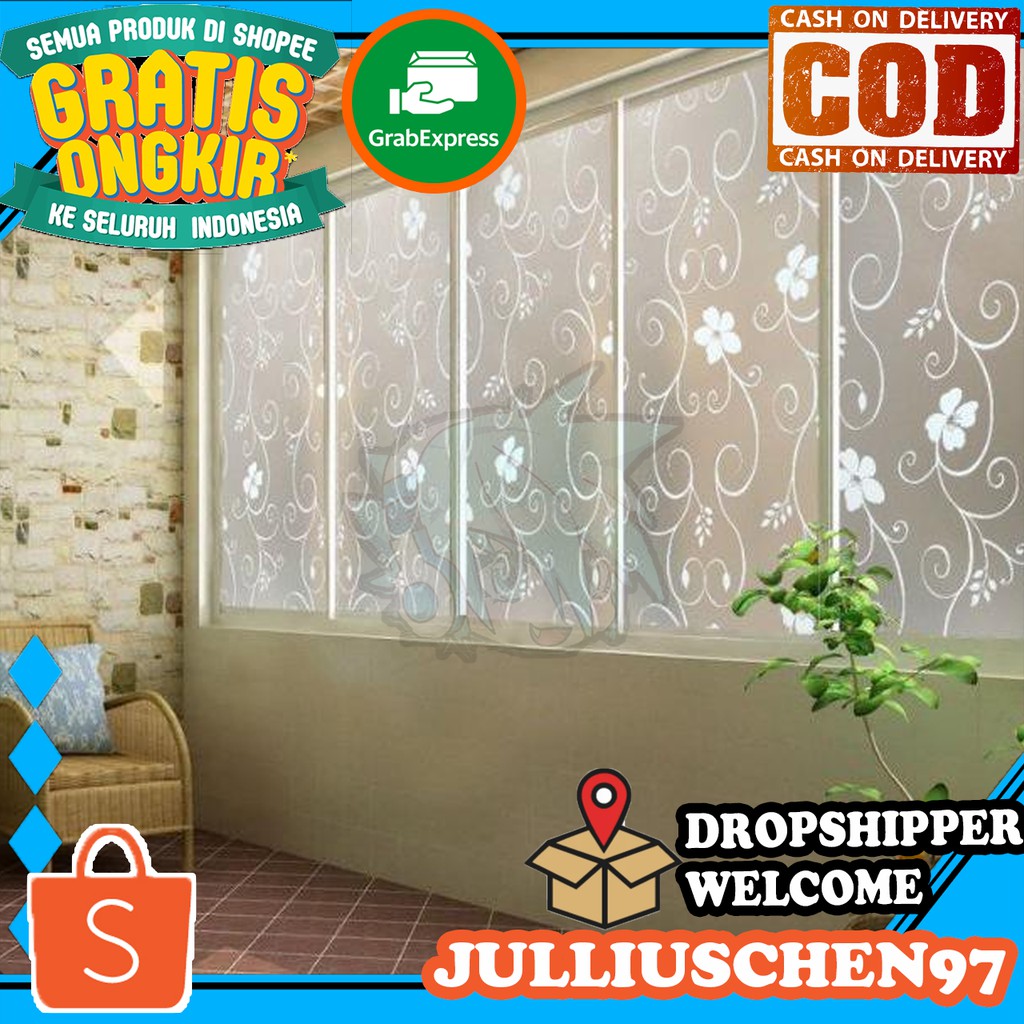 Jual JJ CHEN Stiker Dekorasi Jendela Rumah / Stiker Kaca Film Jendela ...