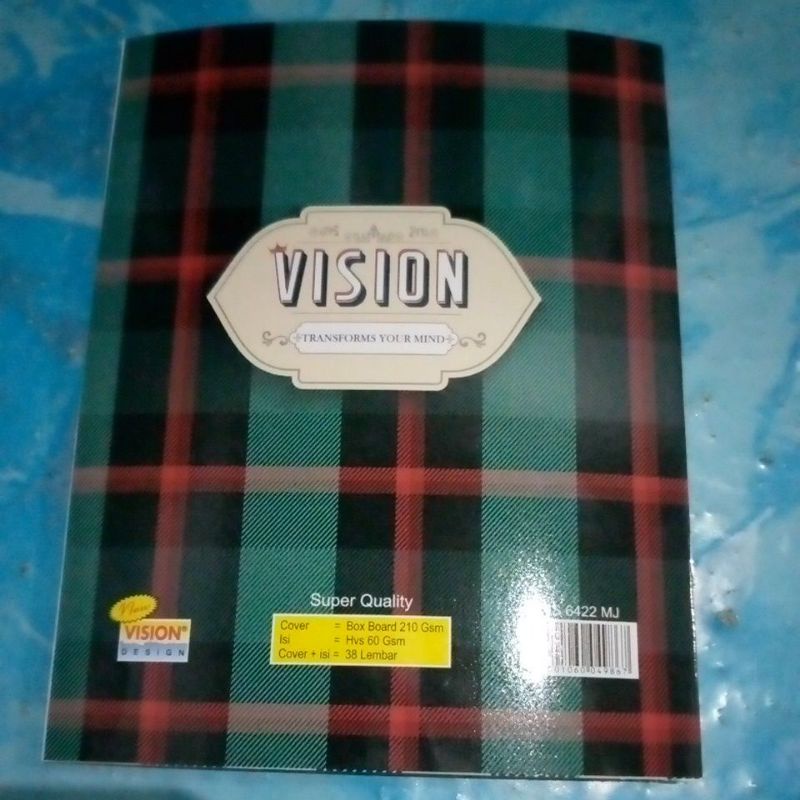 Jual Buku tulis vision 38 lembar(1 pcs) | Shopee Indonesia