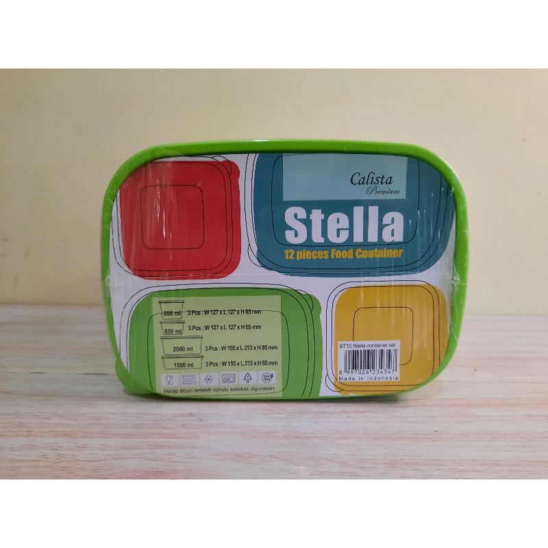 Jual Calista Stella Food Container 12 pcs | Shopee Indonesia