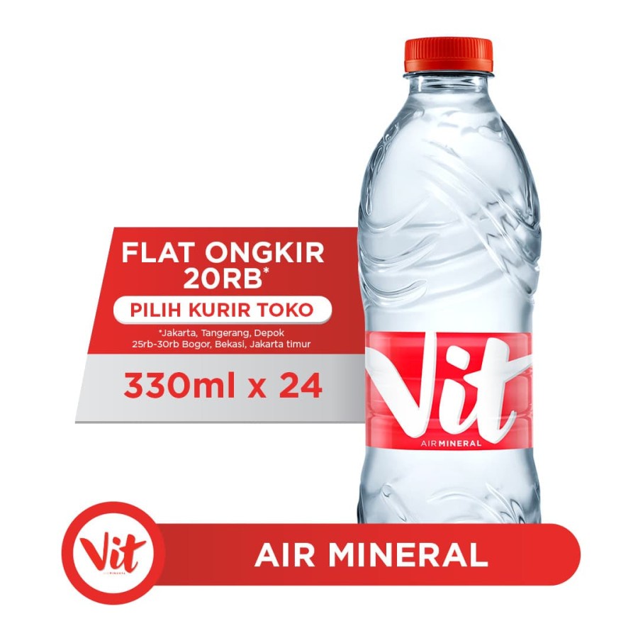 Jual VIT AIR MINERAL BOTOL MINI 330 ML | Shopee Indonesia