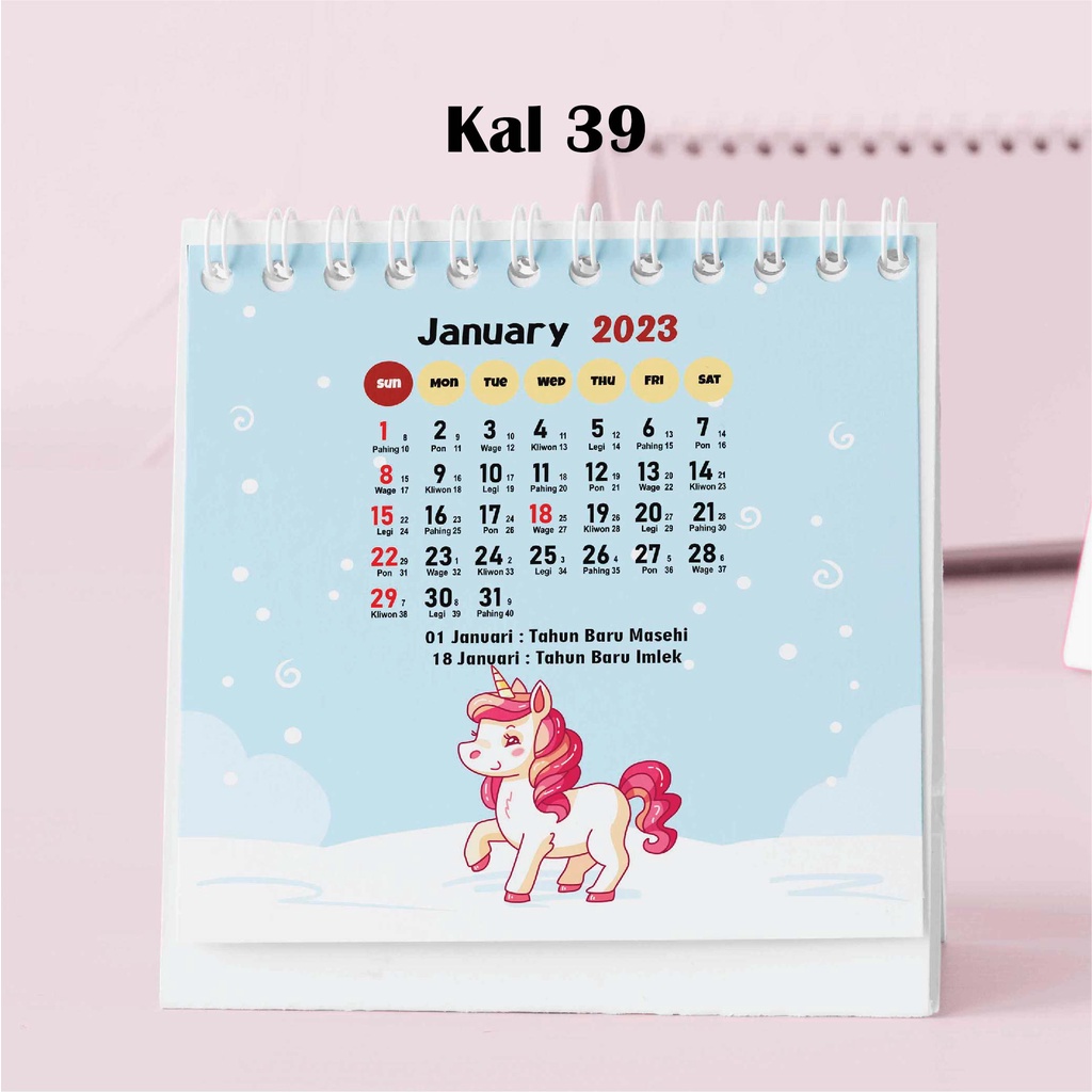 Jual Artomaringi Kalender Mini 2024 / Kalender Meja 2024 Custom KAL39 ...