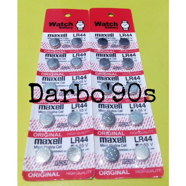 Jual Baterai MAXELL LR44/Untuk Jam/Kalkulator/Baterai/Battery | Shopee Indonesia