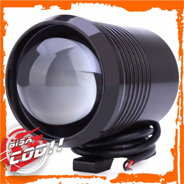 Jual Lampu Tembak Motor LED High Low Beam U2 1200 Lumens 30W | Shopee ...