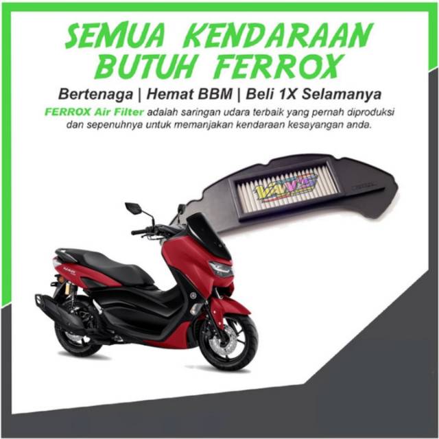 Jual Ferrox Filter Udara Yamaha New Nmax 2021-Sekarang &NEW AEROX 155 ...