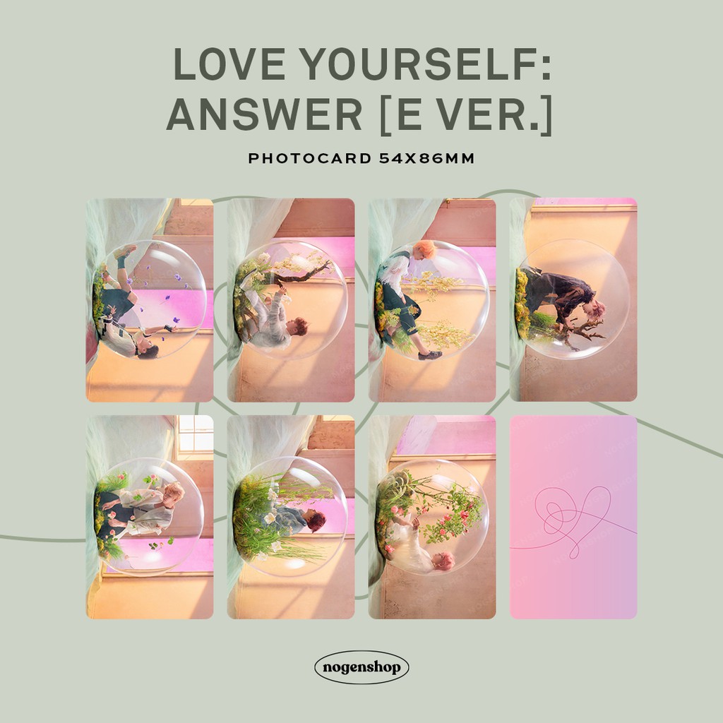 Jual PHOTOCARD BTS LOVE YOURSELF ANSWER [E Version] | Shopee Indonesia