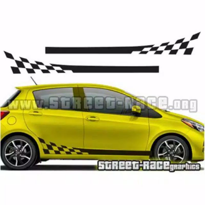 Jual Sticker mobil sticker yaris untuk mobil honda yaris brio alya agra ...