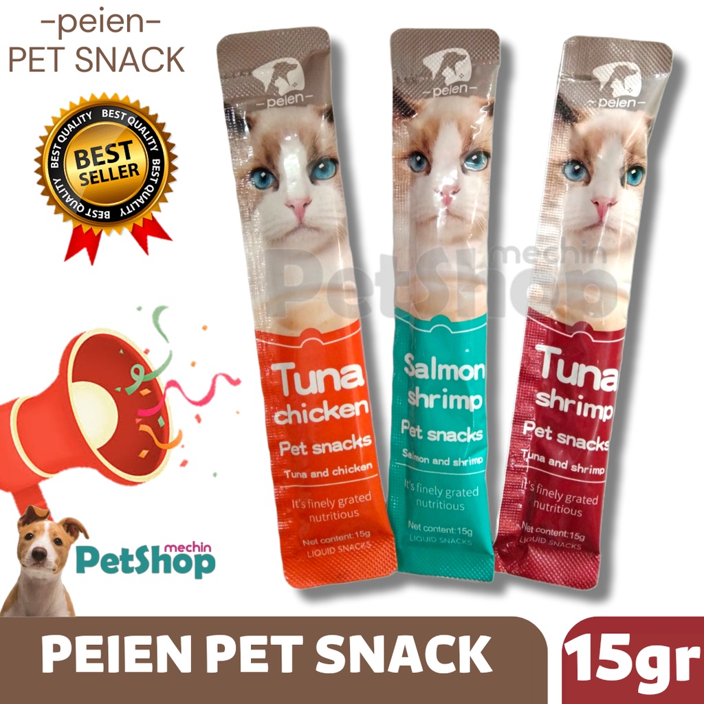 Jual PEIEN PET SNACK 15gr / SNACK KUCING MURAH ( 1pcs ) | Shopee Indonesia