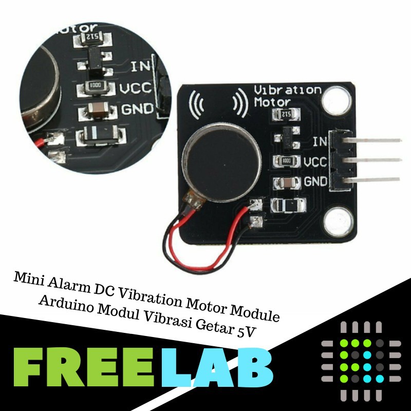 Jual Mini Alarm DC Vibration Motor Module u/ Arduino Modul Vibrasi ...