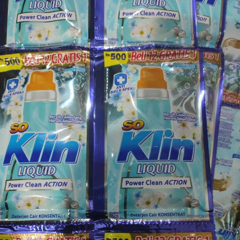 Jual soklin liquid 22ml x 24 sachet | Shopee Indonesia