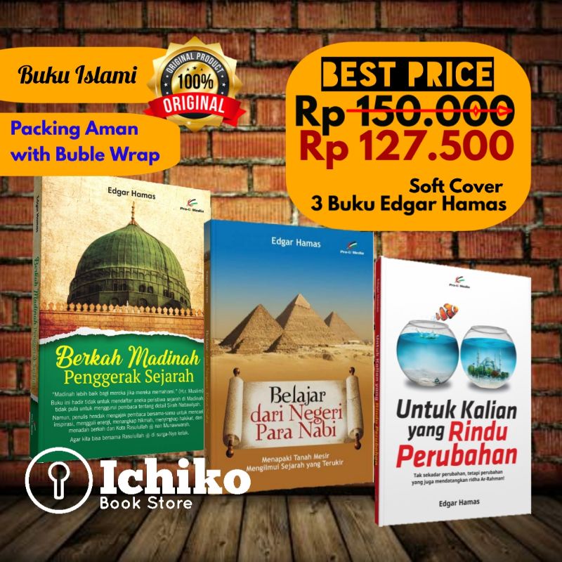 Jual PAKET 3 BUKU by EDGAR HAMAS/ Berkah Madinah Penggerak Sejarah ...