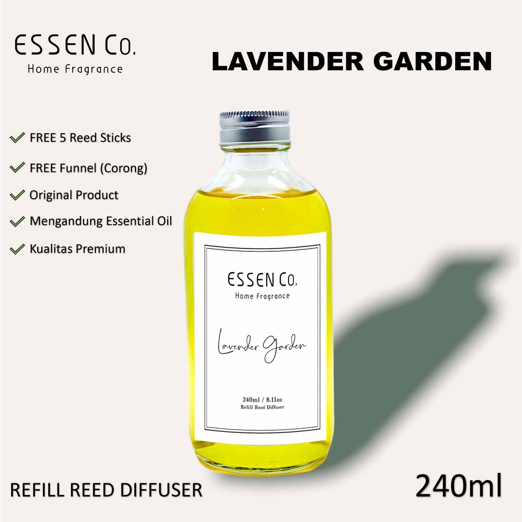 Jual Reed Diffuser Essen Co Lavender Garden Aromaterapi Pengharum Ruangan Refill Aromatherapy ...