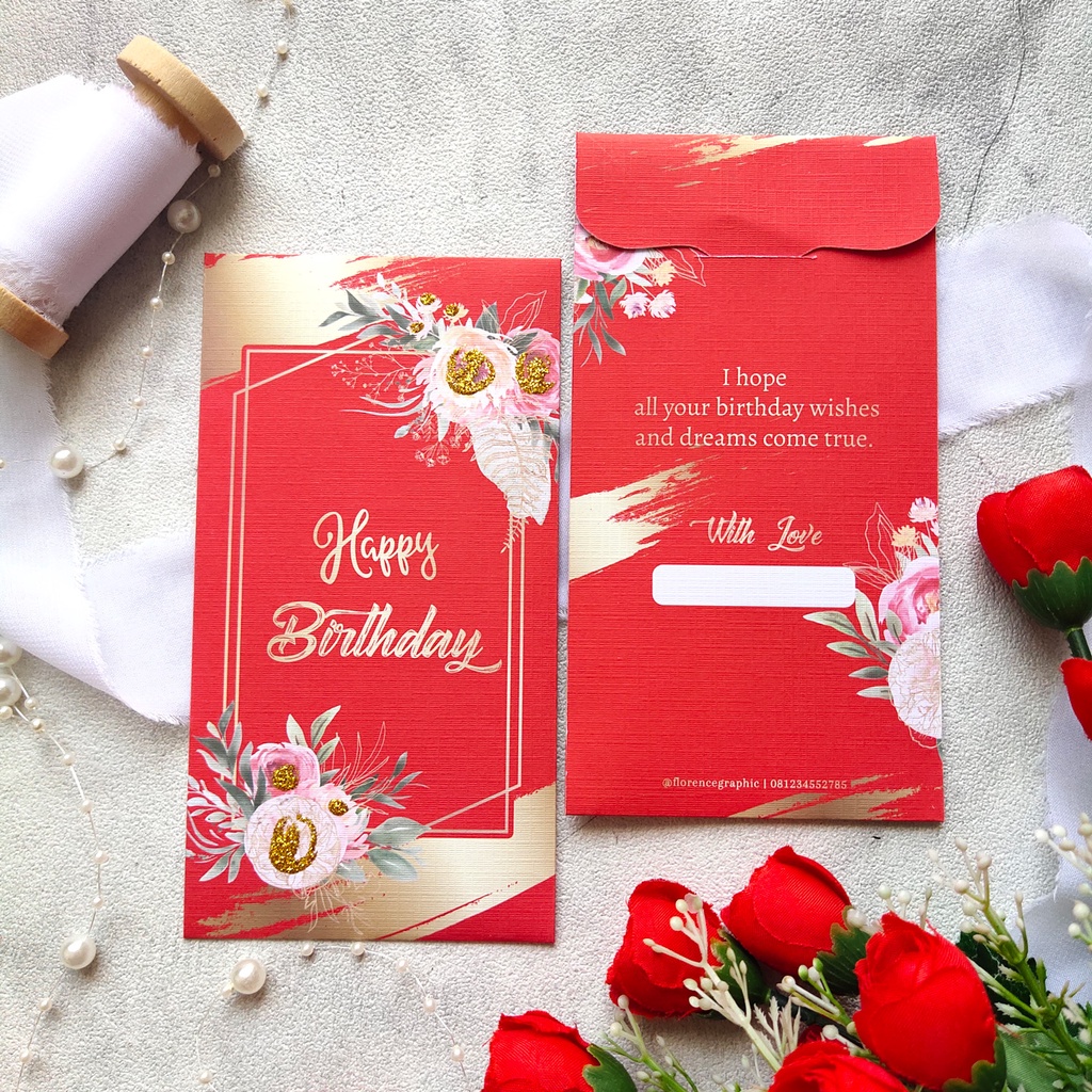 Jual READY STOK ANGPAO / AMPLOP / HONGPAO happy birthday Ulang tahun ...