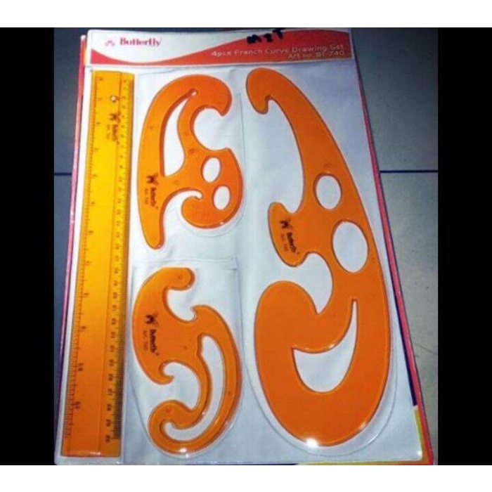 Jual Penggaris Jahit Butterfly Pola Satu Set Untuk Pola Baju Penggaris Pola Jahit Baju Alat