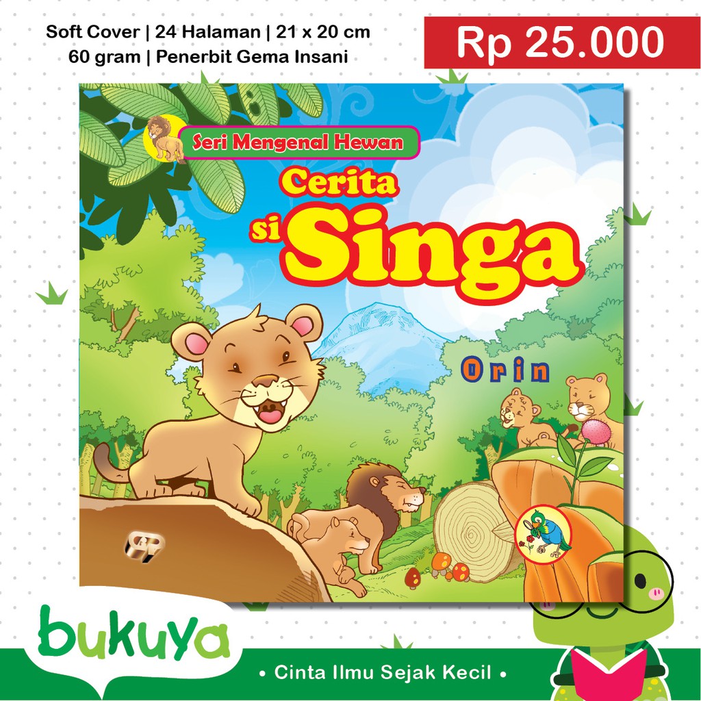 Jual Buku Anak Seri Mengenal Hewan - Cerita si Singa | Shopee Indonesia