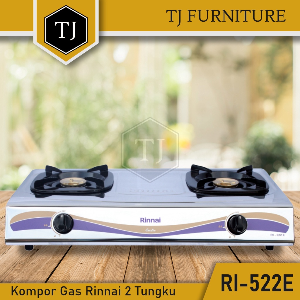 Jual Rinnai Kompor Gas 2 Tungku RI 522E / RI 522 E | Shopee Indonesia