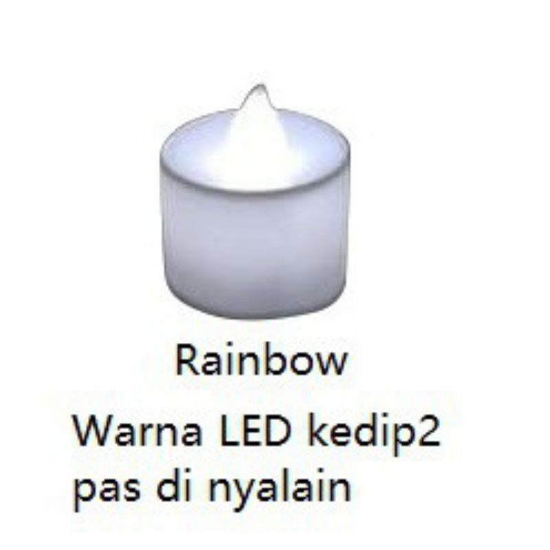 Jual Lampu Lilin Elektrik Lampu Hias WARNA LED Lilin Mini Portable ...