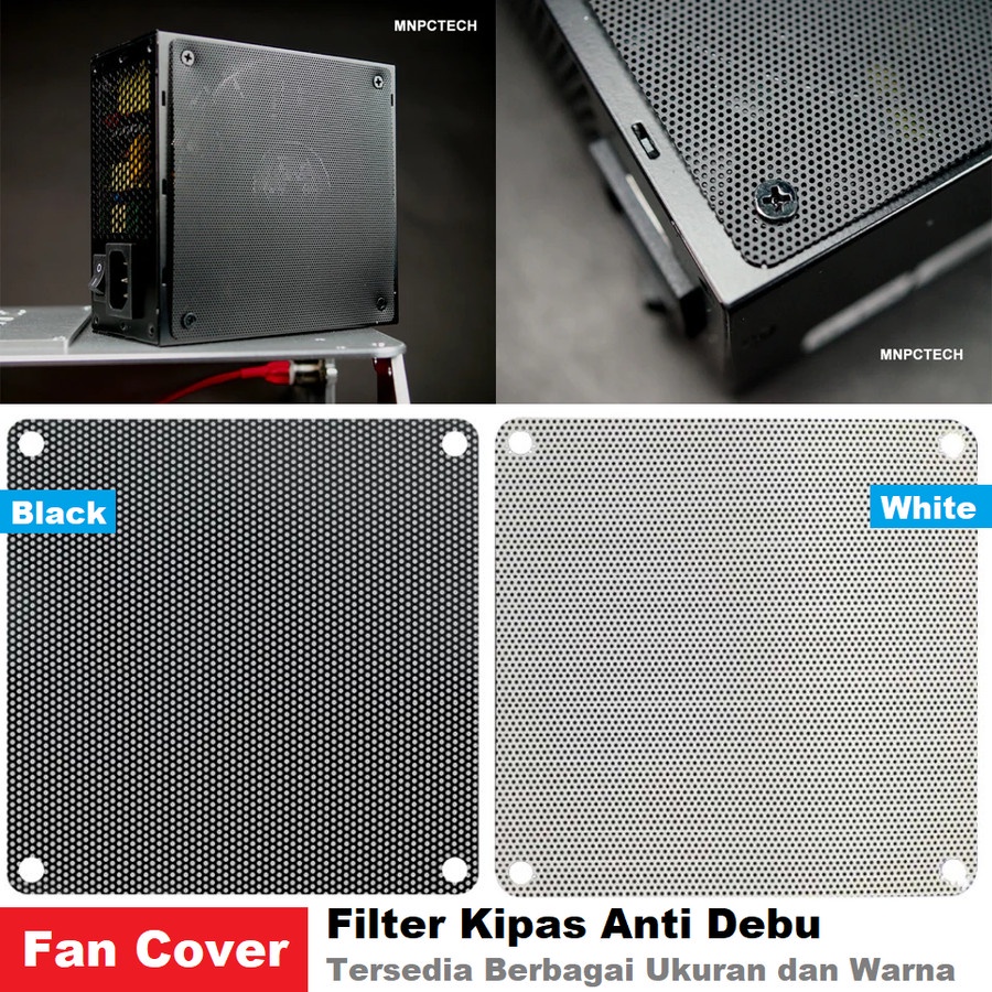 Jual Fan Cover Dust Filter Kipas Anti Debu PC Casing Komputer 8 9 12 14 ...