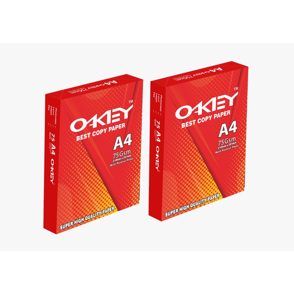 Jual OKEY A4 & F4 Copy Paper 75 GSM - 1 Rim = 500 Lembar | Shopee Indonesia