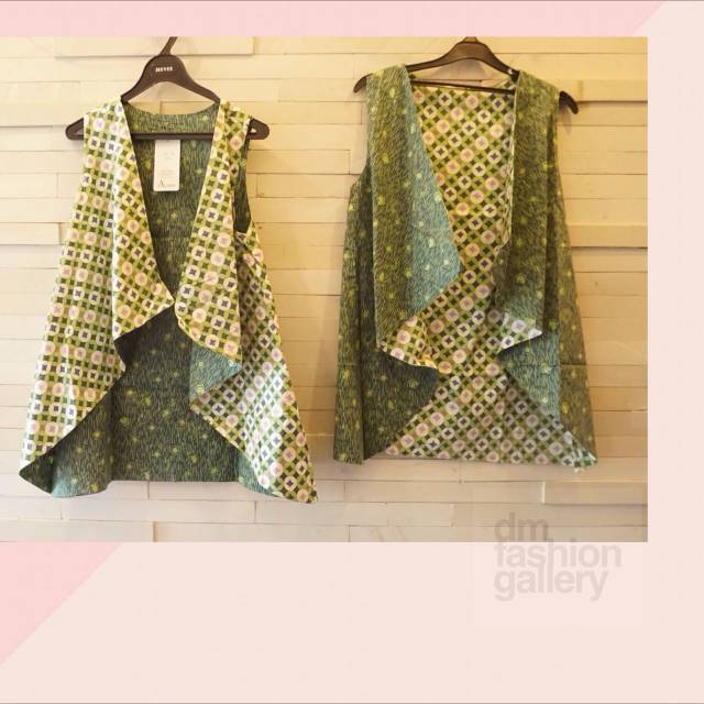 Jual rompi batik wanita 2 motif - vest outer batik | Shopee Indonesia