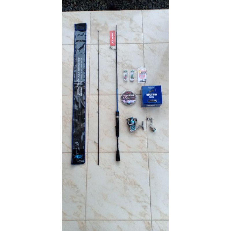 Jual Joran Pancing Casting UL 2-6 LB Sepaket Siap Pakai Satu Set Spinning Ikan Gabus/Haruan ...