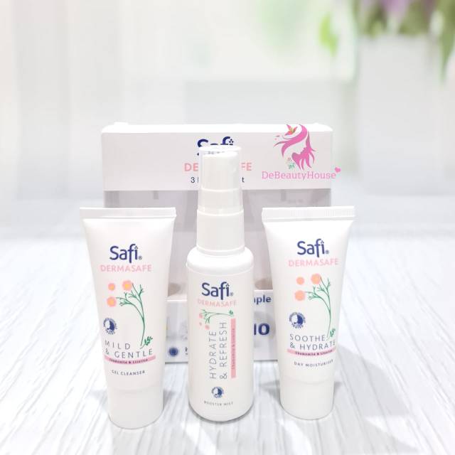 Jual SAFI DErmasafe 3 Essential Kit (Dermasafe Cleanser Booster Mist ...
