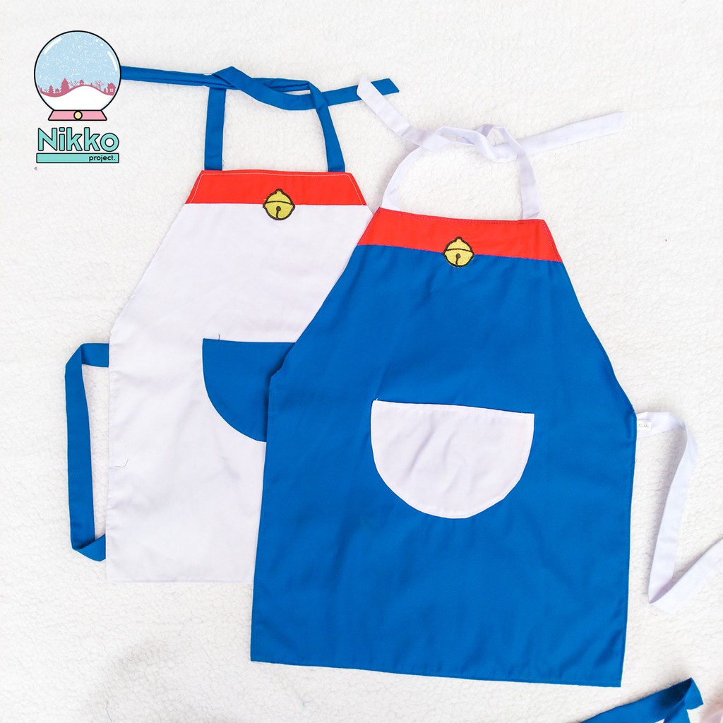 Jual Apron Celemek Doraemon Apron Anak Dewasa Karakter Kartun Lucu Unik ...