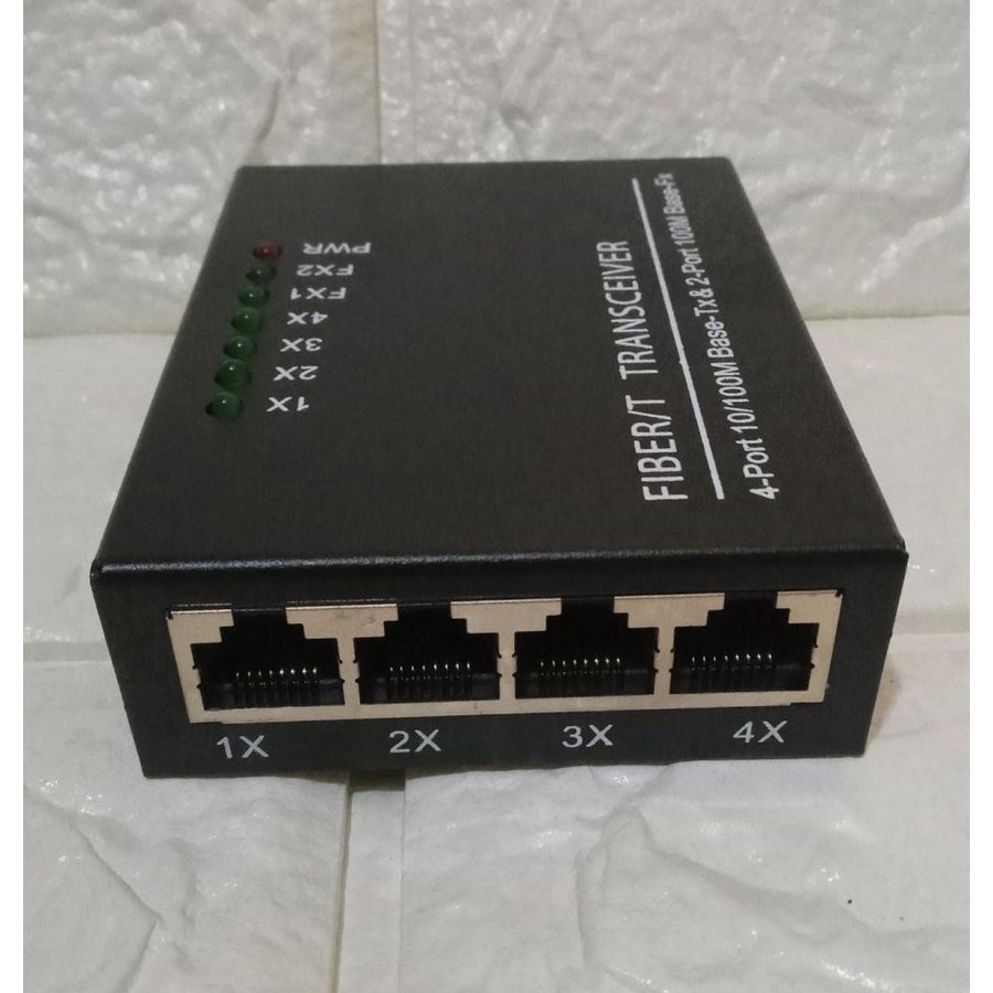Jual Media Converter 2 Port FO 4 Port LAN 10/100 Board Only FULL BODY | Shopee Indonesia