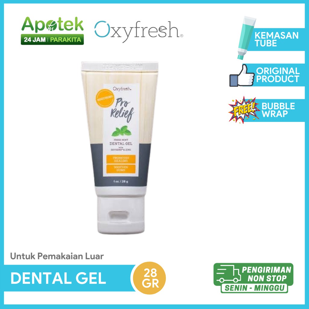 Jual Oxyfresh Dental Gel obat sariawan Gusi berdarah | Shopee Indonesia