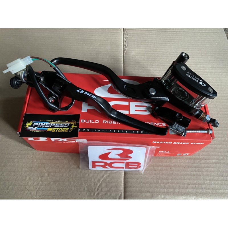 Jual MASTER REM & HANDLE REM RCB OVAL E2 BLACK RACING | Shopee Indonesia