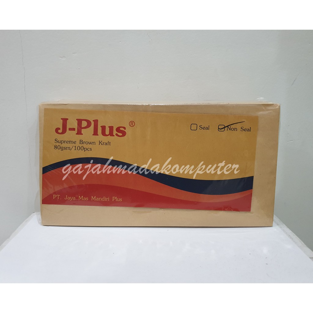 Jual Amplop Kertas Coklat Samson B merk J Plus - 14 X 27 Cm isi 100pcs ...