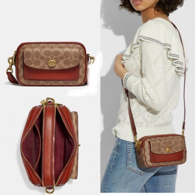 Jual Coach Willow Camera Bag in signature | Shopee Indonesia