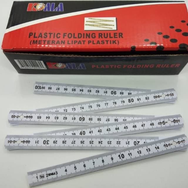 Jual METERAN UKUR LIPAT PVC 1M / METERAN LIPAT | Shopee Indonesia