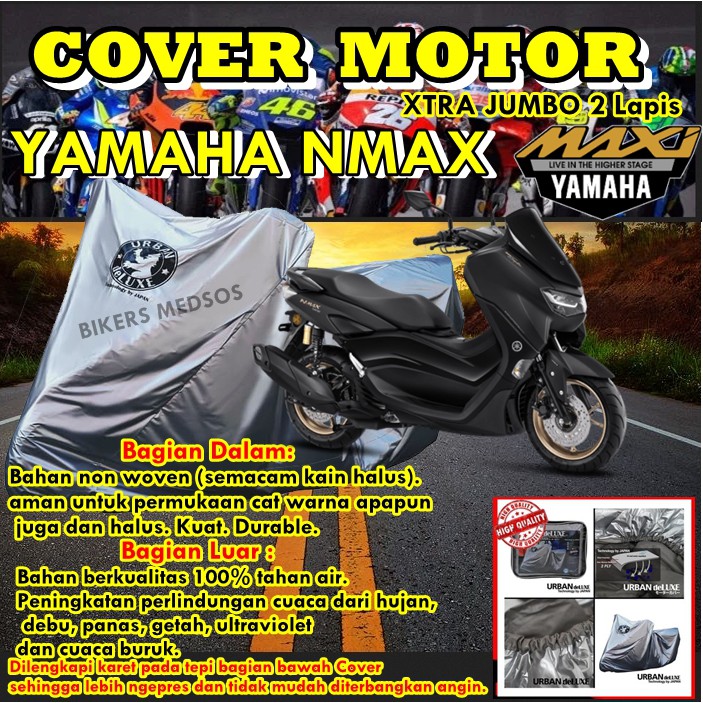 Jual Cover Motor Yamaha NMAX Premium Ukuran Jumbo 2 Lapis Original ...