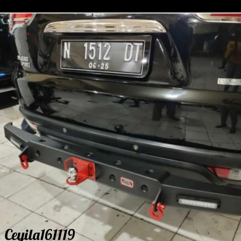 Jual Towing Bumper pengaman belakang full besi mobil all new pajero ...