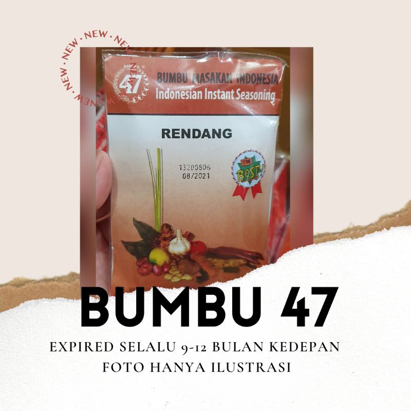 Jual BUMBU 47 MALANG BUMBU INSTANT - RENDANG | Shopee Indonesia