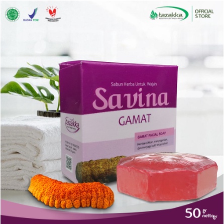 Jual herbal sabun wajah savina gamat plus kolagen original tazakka ...