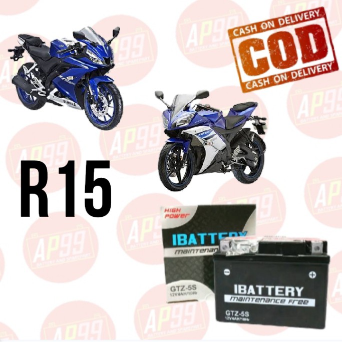 Jual AKI KERING MOTOR YAMAHA R15 GTZ-5S MF IBATTERY | Shopee Indonesia
