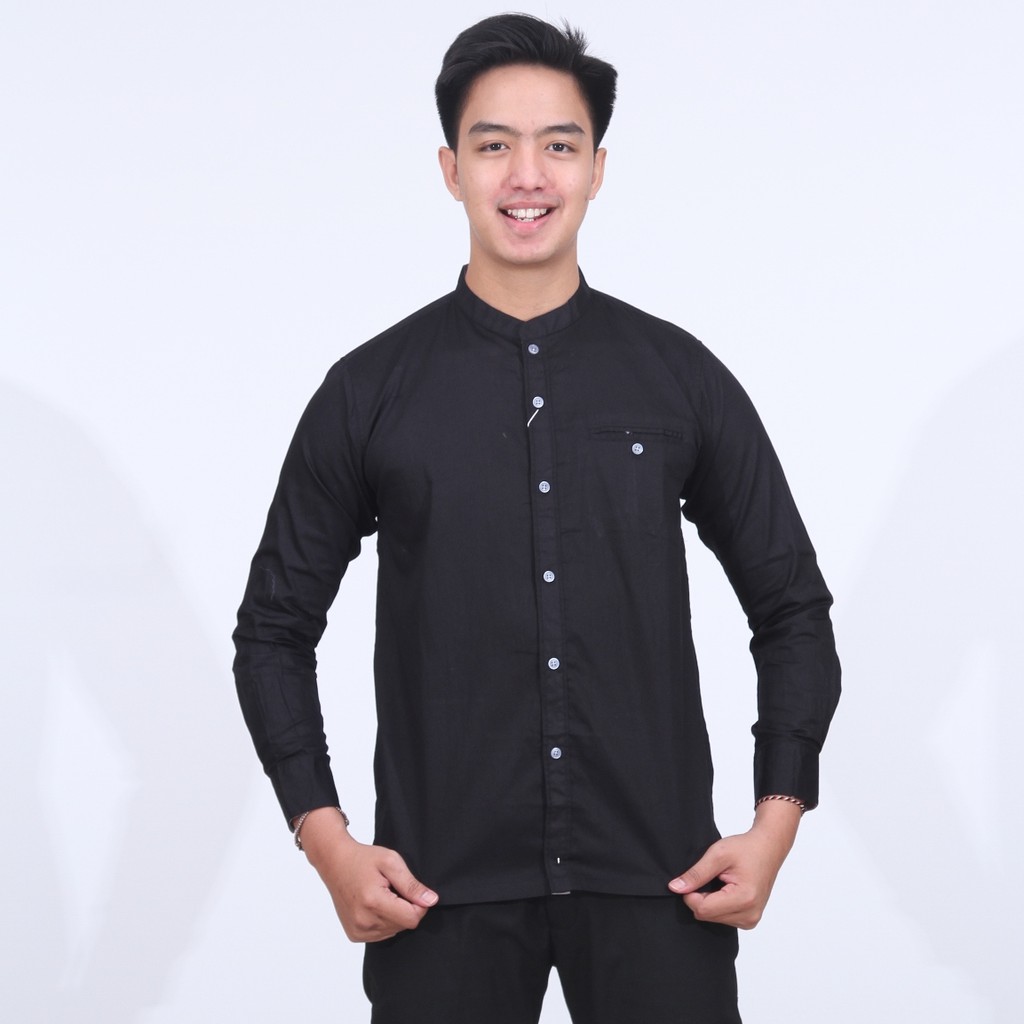 Jual Batik Bali Lestari Koko Pakistan Lengan Panjang Hitam (KKTK ...