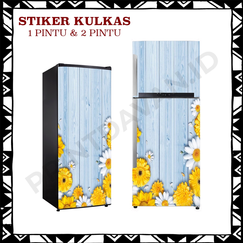 Jual STIKER KULKAS 1 Pintu & 2 Pintu Motif Bunga Calendula | Shopee ...