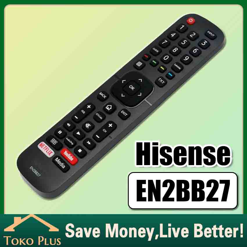 Jual Remote Control of Hisense TV EN2B27 Hisense Smart TV Youtube REMOT ...