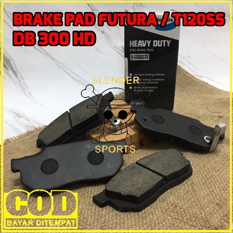 Jual BRAKE PAD FUTURA BENDIX DB 300 HD - KAMPAS REM DEPAN FUTURA T120SS ...