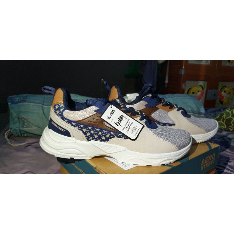 Jual Aerostreet 40 BATIK ABU NAVY LIMITED EDITION - Sepatu Sneakers ...