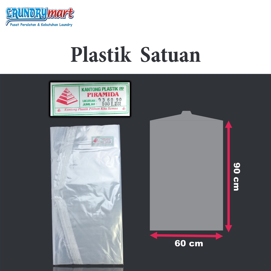 Jual PLASTIK LAUNDRY / PLASTIK LAUNDRY SATUAN MODEL HANGER ISI 100 PCS ...