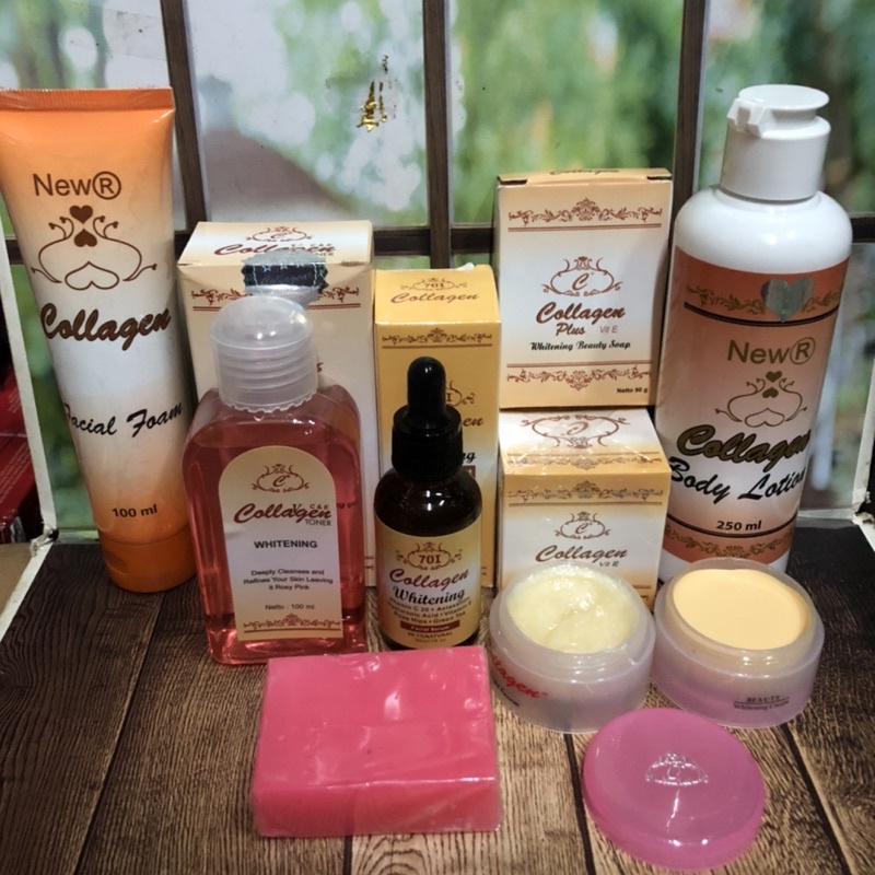 Jual Paket Cream Collagen 7in1 ( Cream .Serum ,Sabun ,Toner ,lotion ...