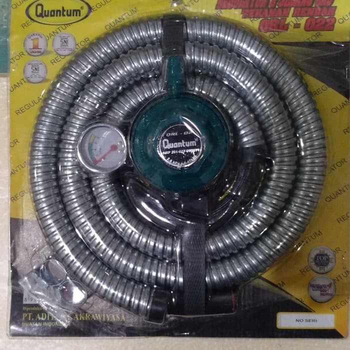 Jual Quantum QRL022 Selang Gas Paket Regulator Meter | Shopee Indonesia