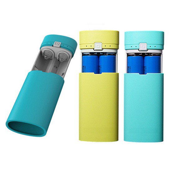 Jual casing powerbank 2 slot Taffware Case Power Bank 2 baterai 18650 ...