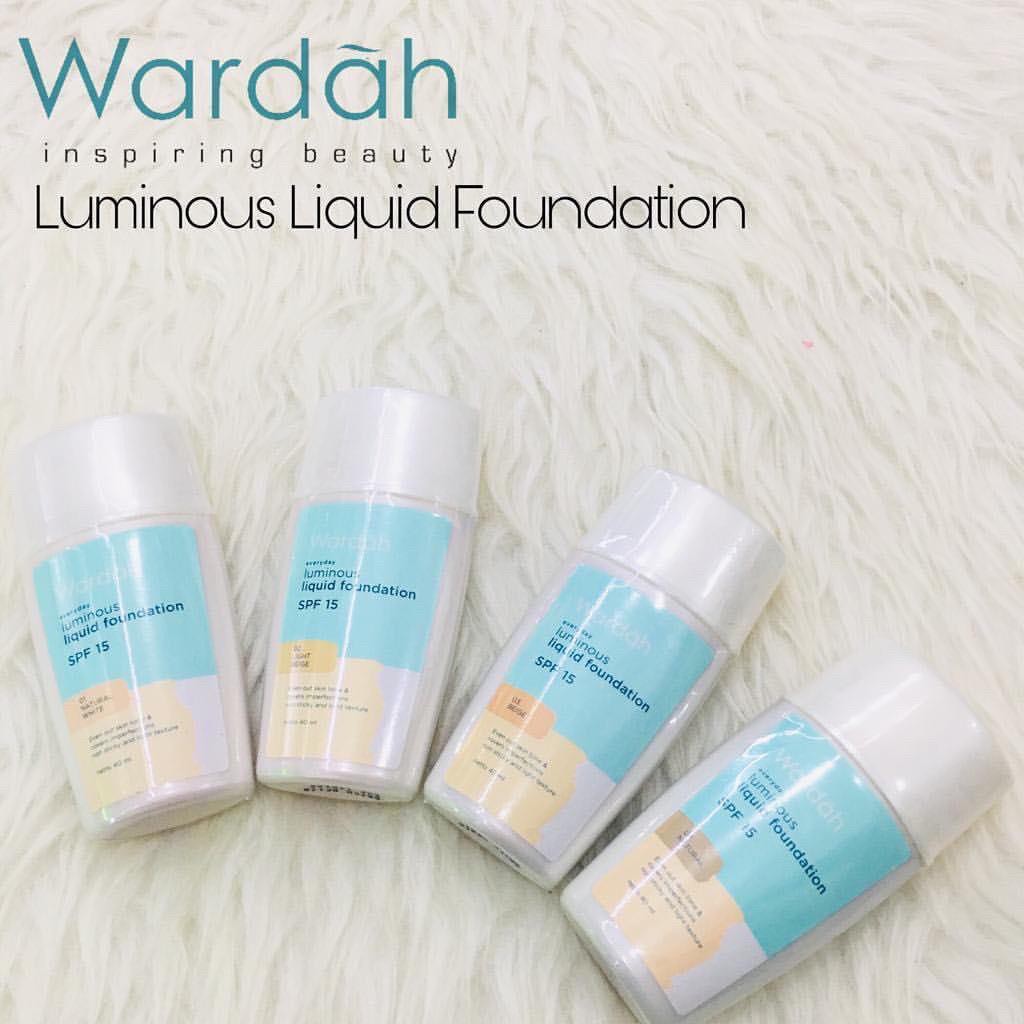 Jual Wardah Everyday Luminous Liquid Foundation spf 15 / wardah liquid ...