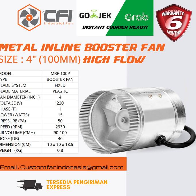 Jual +++++] 4" Inch Inline Fan/Inline Duct Fan/Booster Fan/Exhaust Fan ...