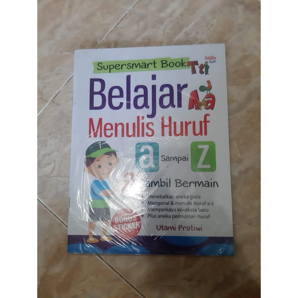 Jual Buku Aktivitas Anak Super Smart Book Belajar Menulis Huruf a ...