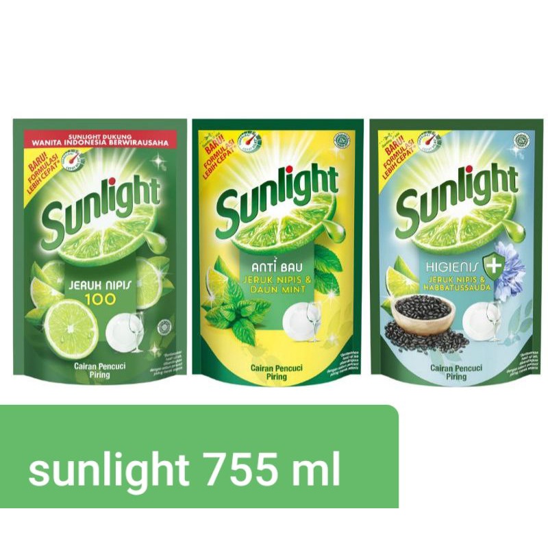 Jual sunlight 755ml / sun light pencuci piring | Shopee Indonesia